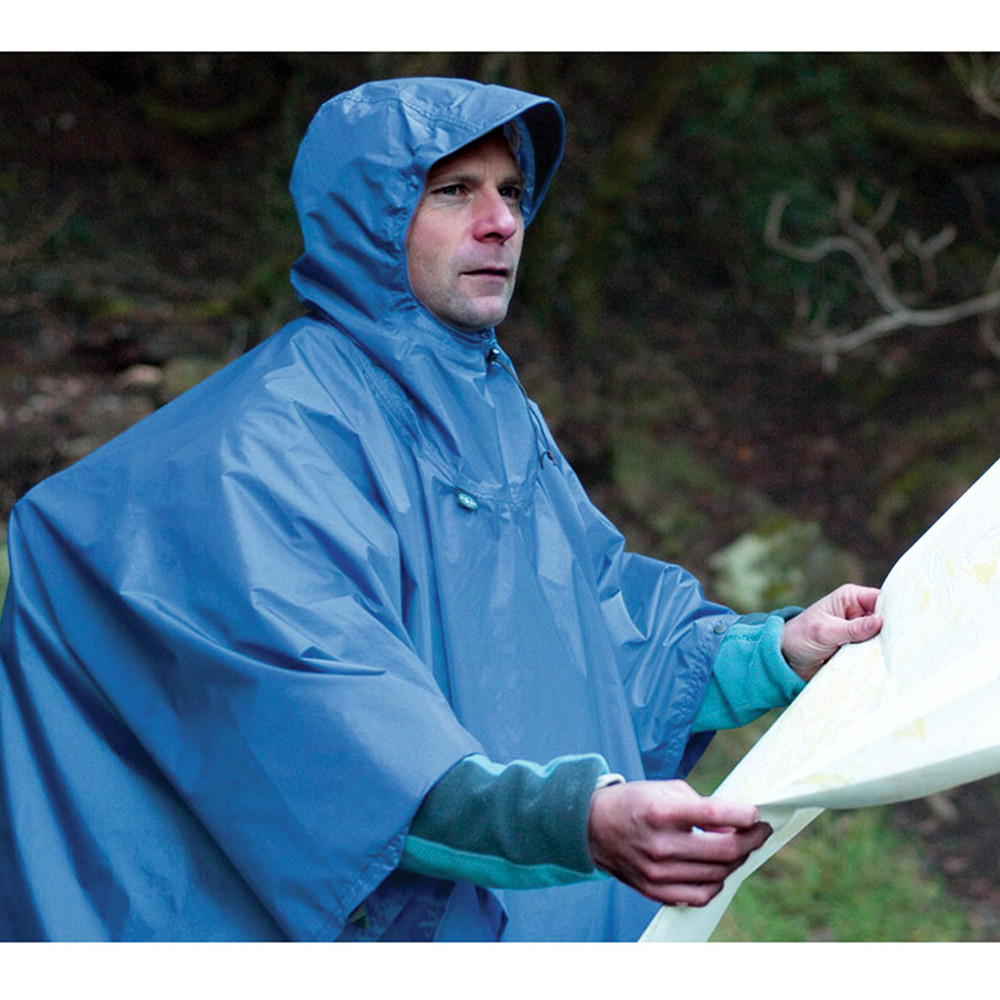 Sea to Summit Nylon Tarp azul - Poncho impermeable de lluvia – Camping ...